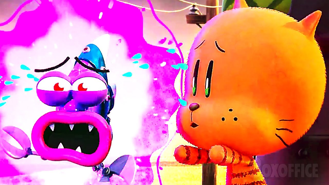 Dog Man y Pedro, el Gato contra Flippy, el pez | Pelea final completa ...