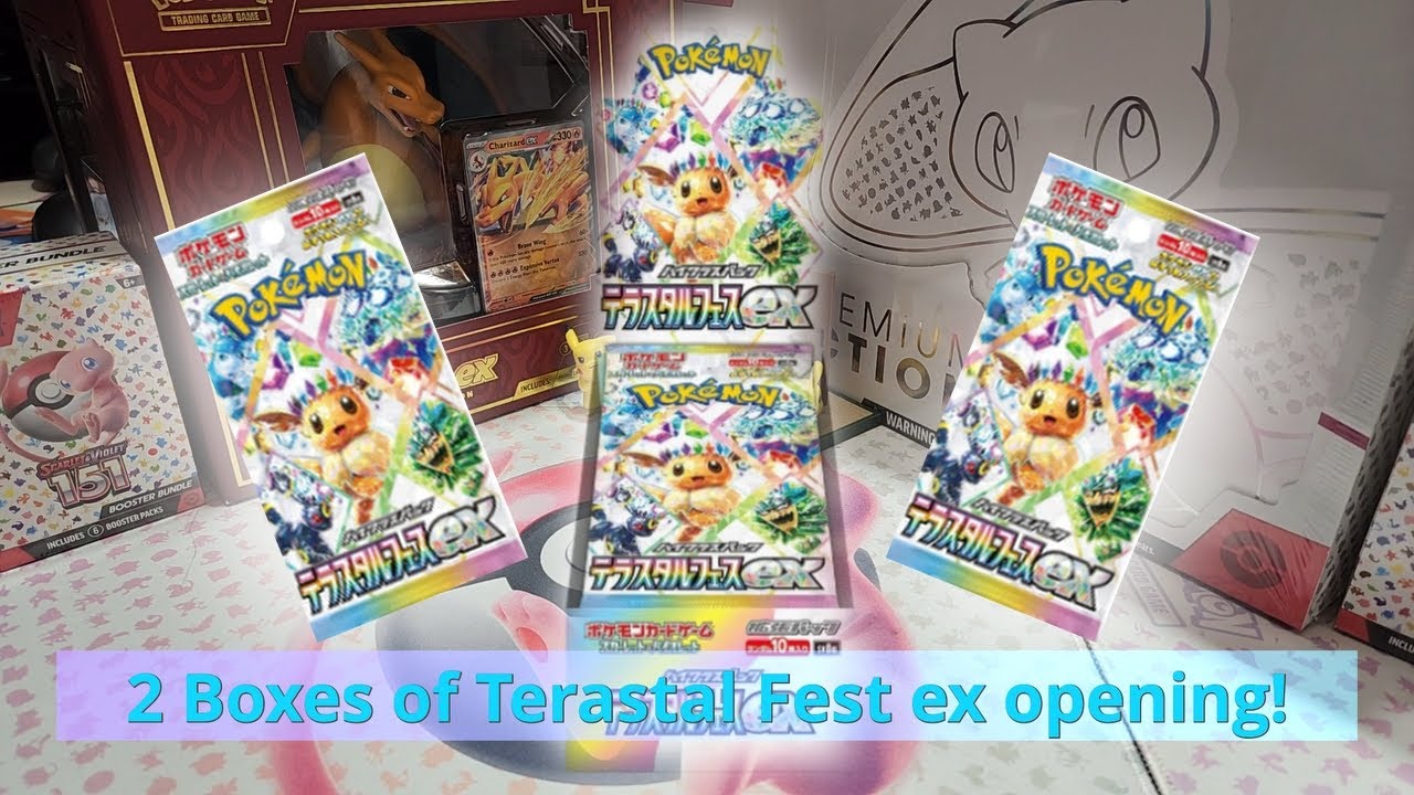 2 boxes of New Set Terastal Fest ex opening! - YouTube