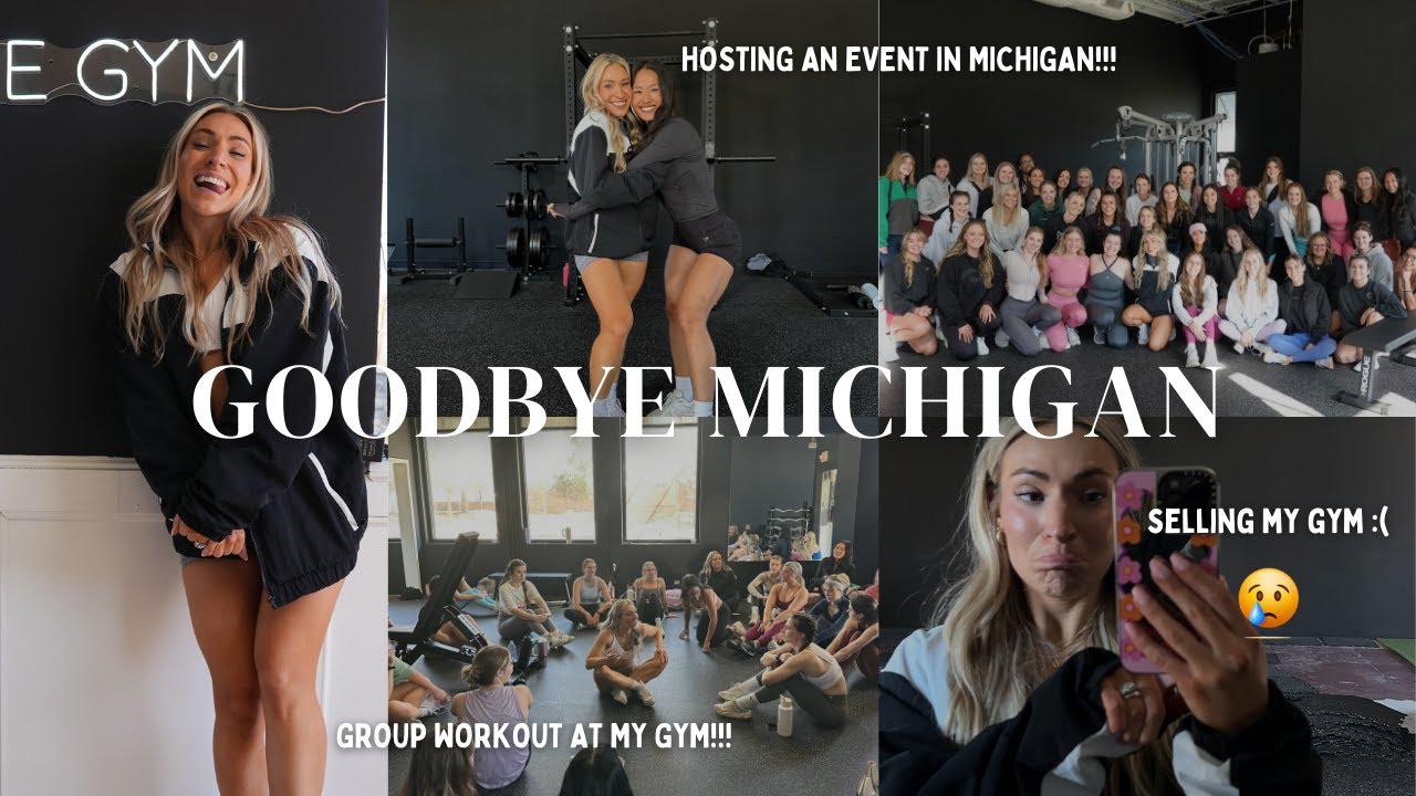 goodbye michigan... in person event at my gym - YouTube