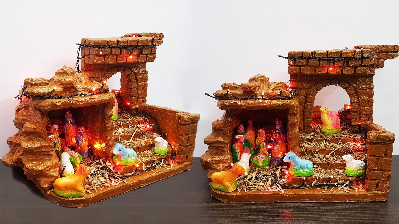 How To Make Christmas Crib Nativity Scene Birth Of Jesus Simple how-to-make-christmas-crib-nativity-scene-birth-of-jesus-simple