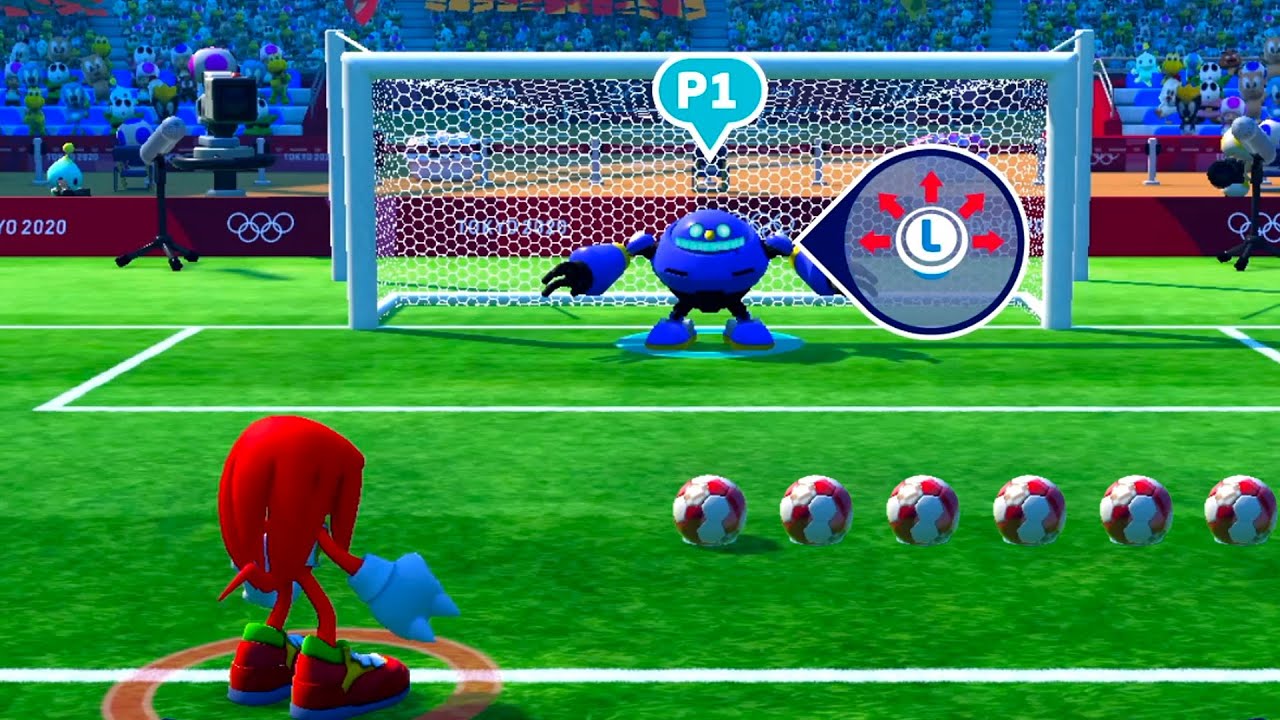 Mario and Sonic at the Olympic Games Tokyo 2020 Football Team Knuckles ...