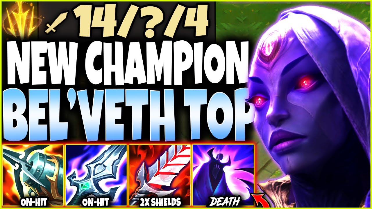 New Champion BEL'VETH TOP LANE & the MOST BROKEN ON-HIT BUILD EVER 🔥 ...