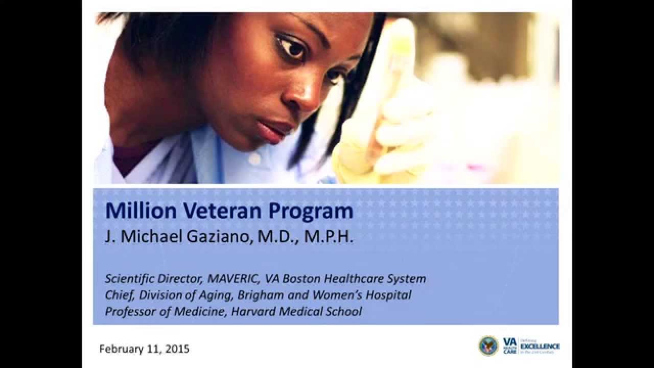Day 1 - Session 2: The Million Veteran Program Cohort - YouTube
