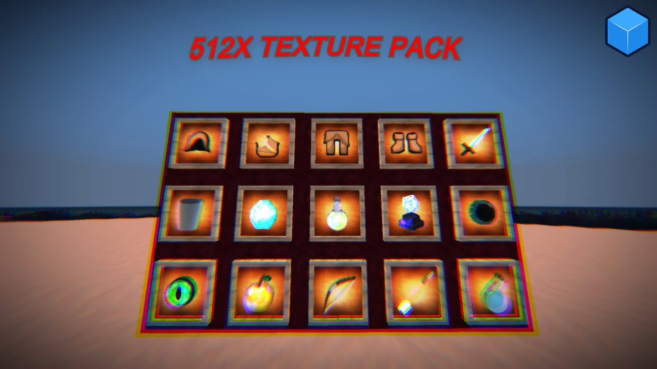 Minecraft with a 512x512 texture pack - YouTube