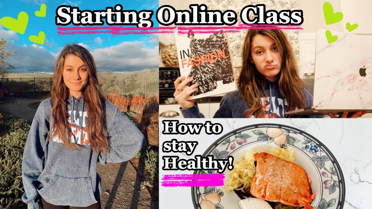 STAYING PRODUCTIVE/ONLINE CLASSES (How to stay Healthy) - YouTube