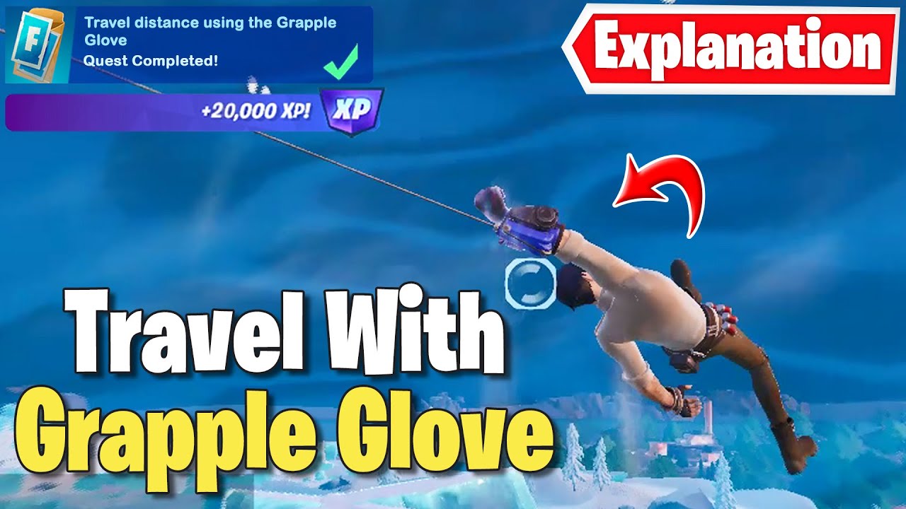 Travel distance using the Grapple Glove | Week 9 Quest | Fortnite - YouTube