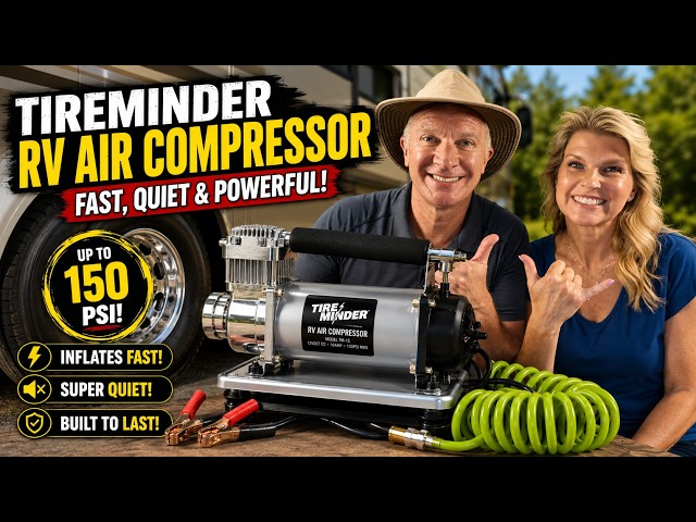 RV Air Compressor TireMinder - High Flow Portable Air Compressor For RV ...