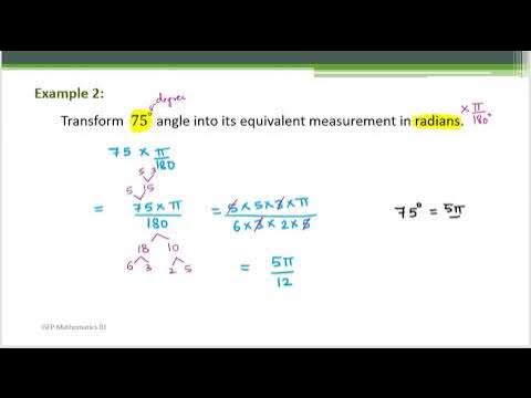 Week 8: Angle conversion (degrees and radians) - YouTube