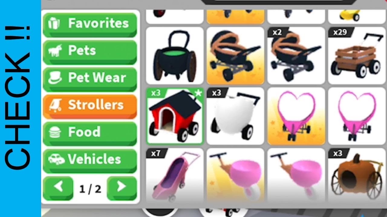 adopt me inventory tour - roblox - YouTube