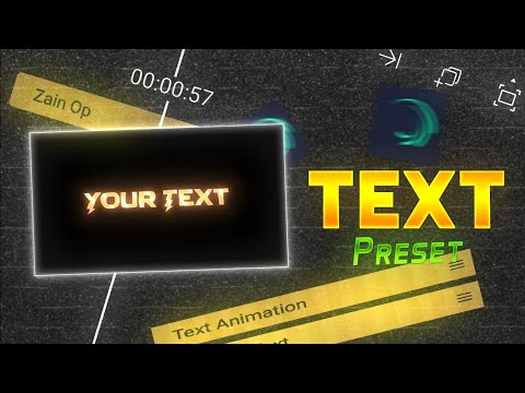 Top 15 Ae Inspired Text Presets Alight Motion | Text Animation Alight Motion | Text Effect Xml ...