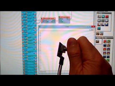 Arduino Nano: Rotary Encoder with Visuino - YouTube