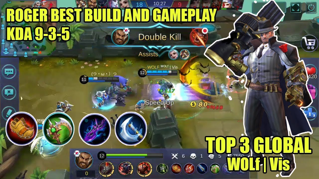 Roger Best Build And Gameplay - Top 3 Global Roger By WOLf | Vis ...