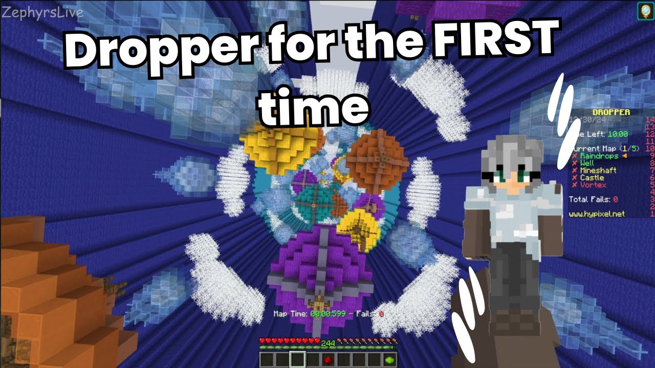 Hypixel Dropper for the FIRST time - YouTube