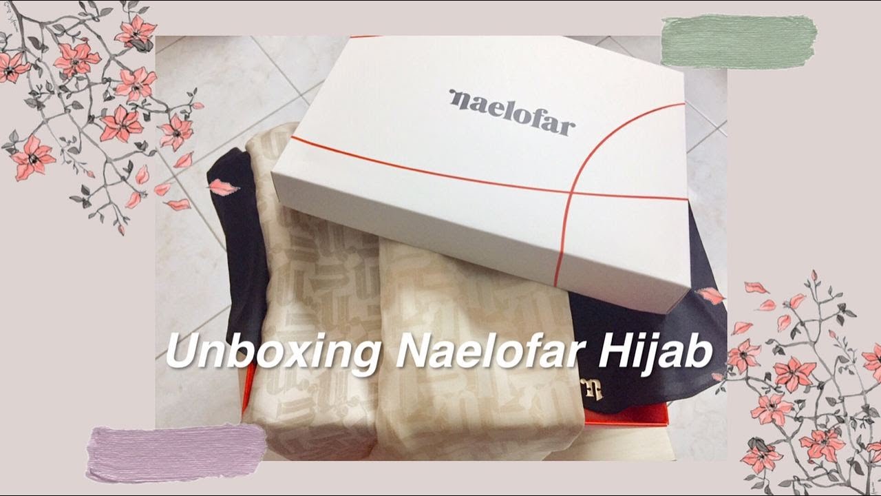 UNBOXING NAELOFAR HIJAB | Mono Printed Shawl & Swara 🌸 - YouTube