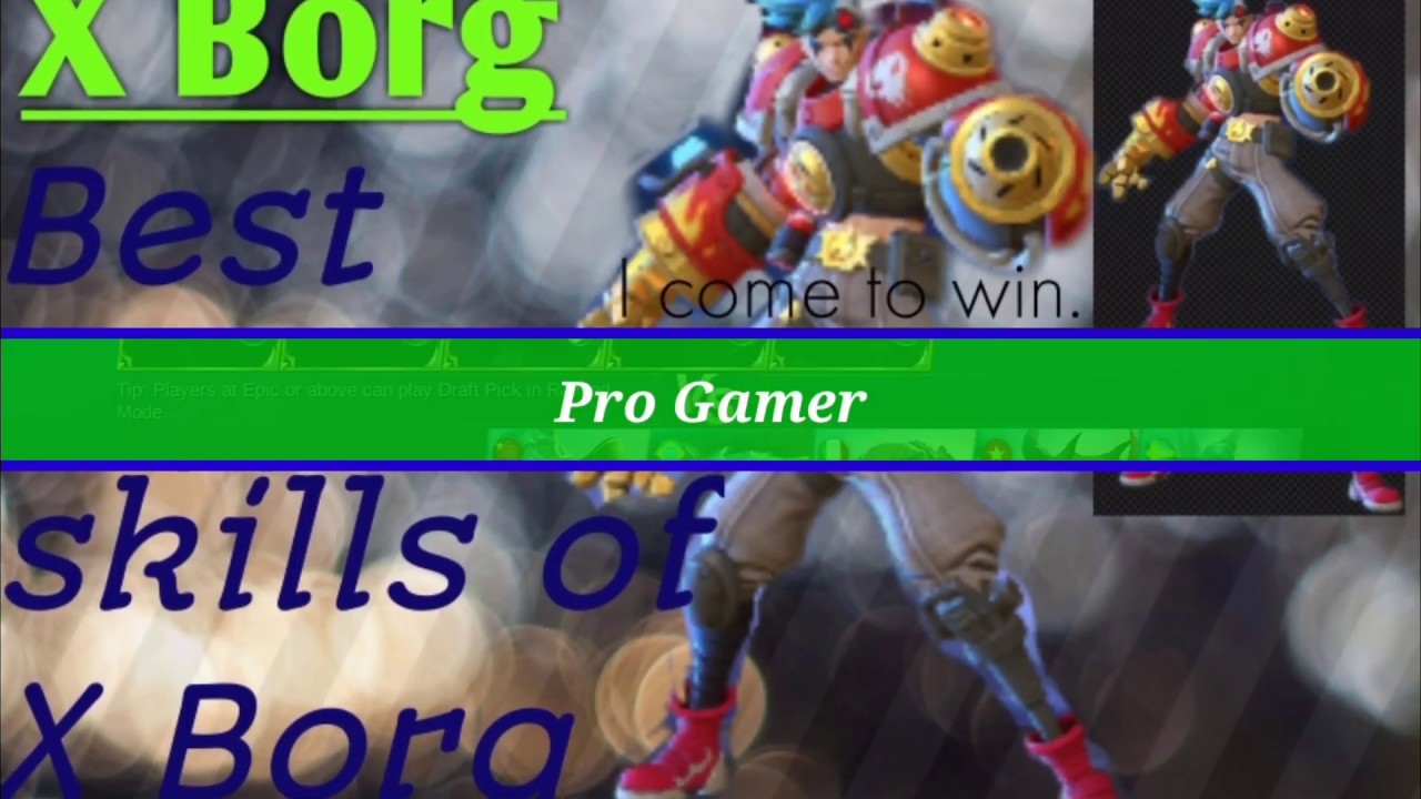 #mobilelegend X BORG GAMEPLAY !! X BORG Robotic Skills !! Best fighter ...