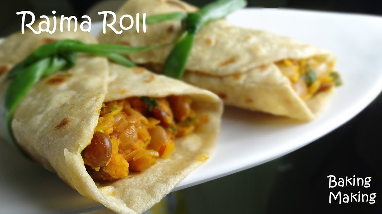 Healthy Rajma Wrap| Rajma roll | चटपटा राज्मा रैप |Masala Rajma| Dry ...