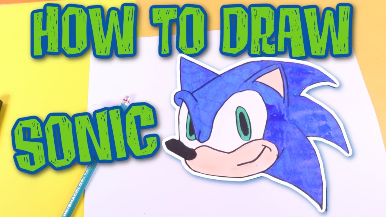 Let's Draw Sonic Together Step By Step - YouTube