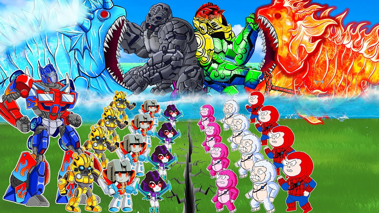 TRANSFORMERS 2D Animation & OPTIMUS, Skibidi TOILET, Bumblebee Tractor ...