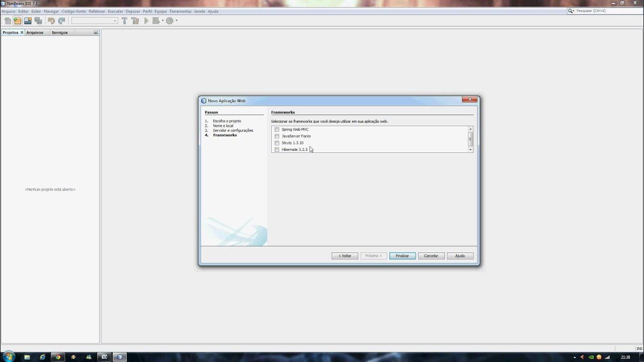 Criando Projeto JAVA Web no Netbeans 7.1 - YouTube
