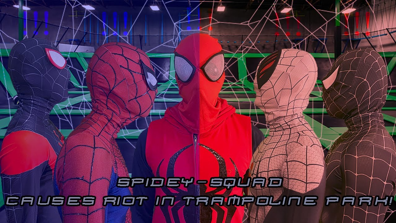 Spidey Squad Cause CHAOS in URBAN AIR PRANK!!! - YouTube