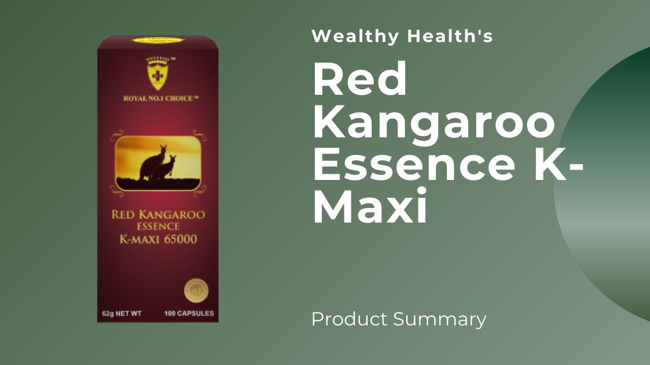 Red Kangaroo Essence K-Maxi | Wealthy Health | Product Summary - YouTube