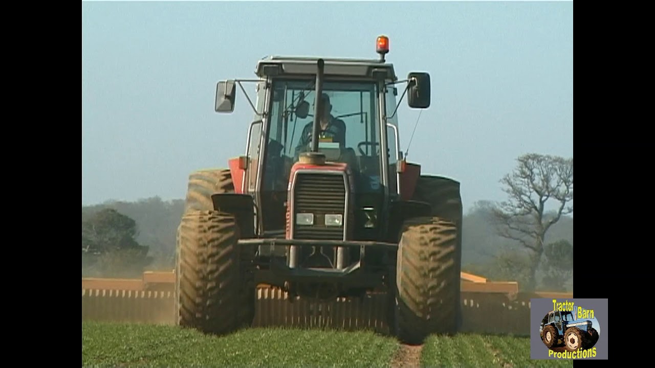 MASSEY FERGUSON 3120 AND JOHN DEERE 8300 - YouTube