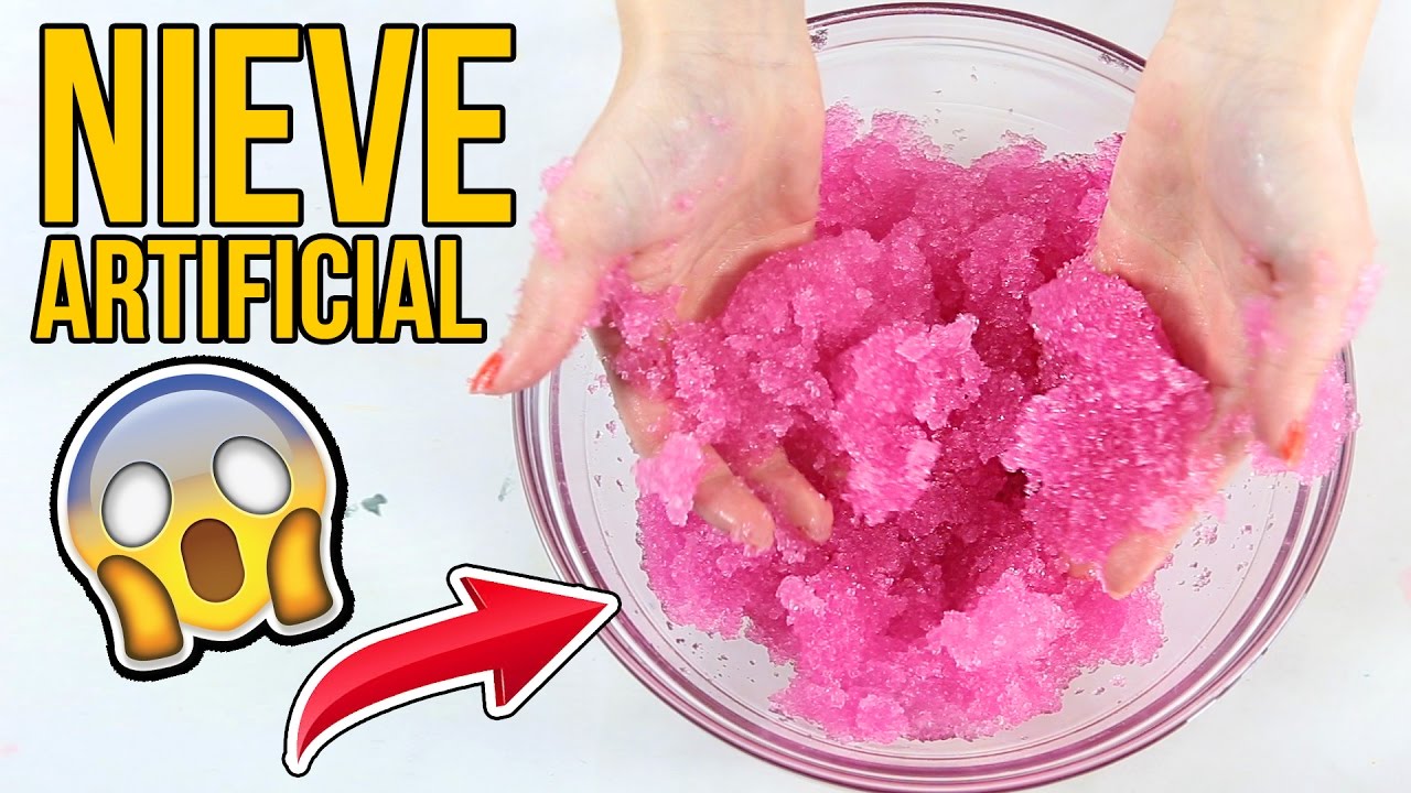 La INCREÍBLE nieve artificial DE COLORES - YouTube