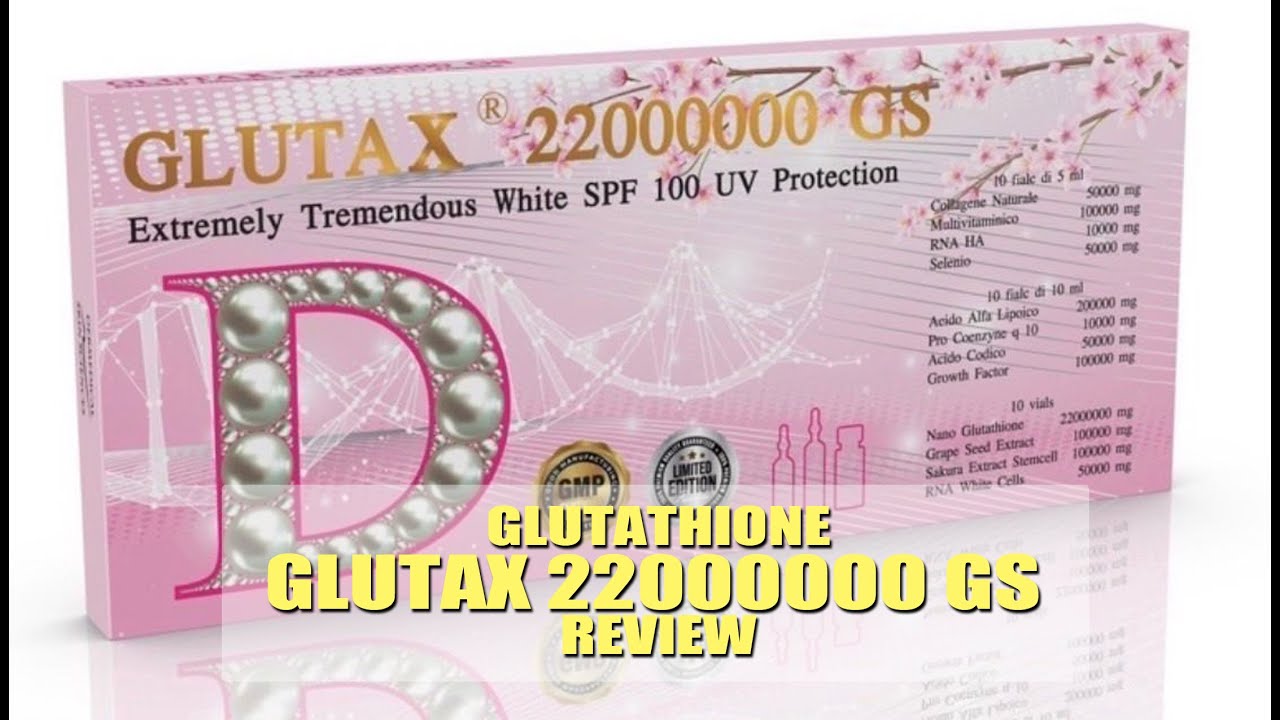 GLUTAX 22,000,000 GS GLUTATHIONE REVIEW - YouTube