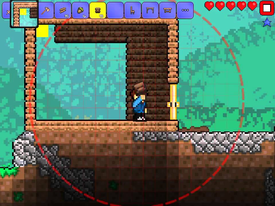 Making a house for the guide (Terraria The adventures part 1) - YouTube