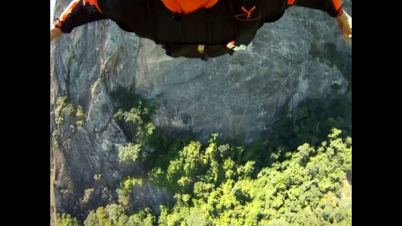 Wingsuit BASE jump goes wrong - YouTube