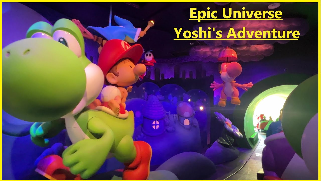 Epic Universe - Yoshi's Adventure on Beautiful Day - July 2025 - 4k ...
