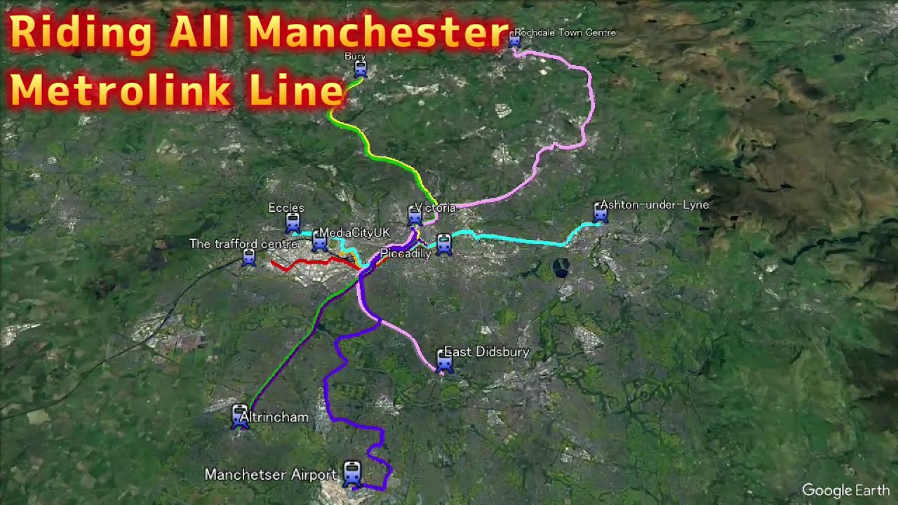 【4x speed Driver's view】All Manchester tram lines - YouTube