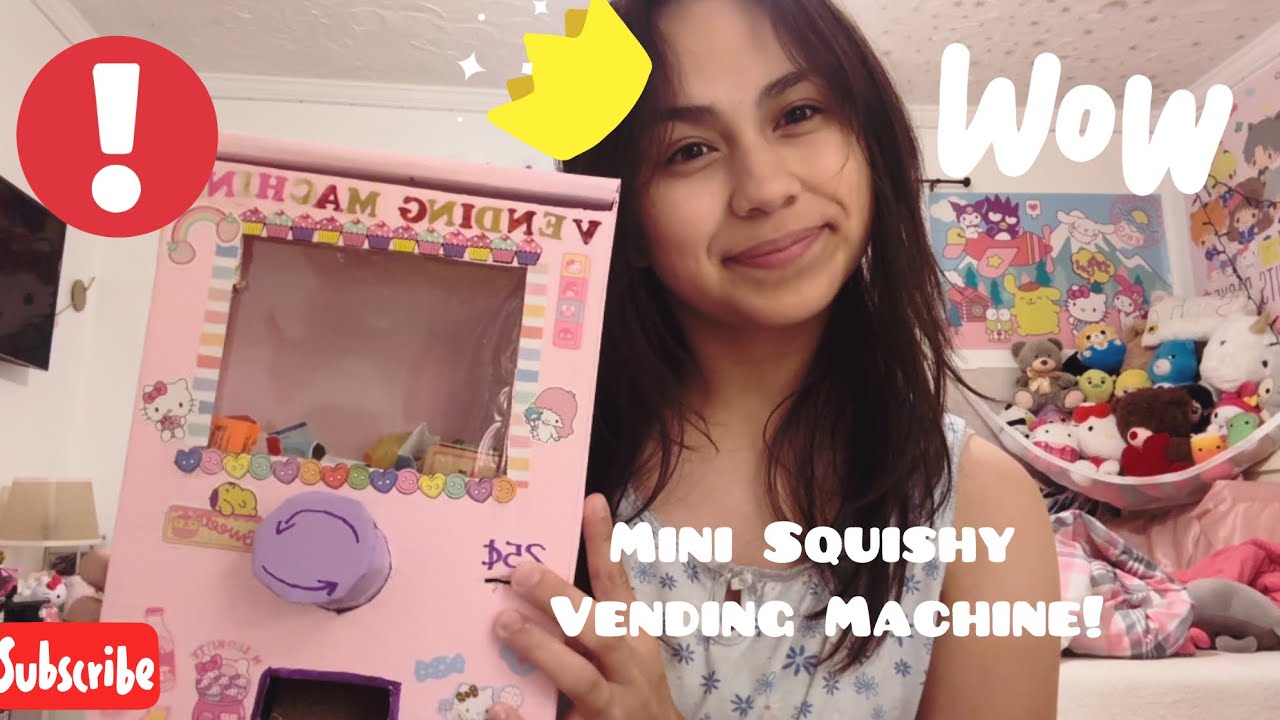 Making a Mini Cardboard Vending Machine!! 💝 - YouTube