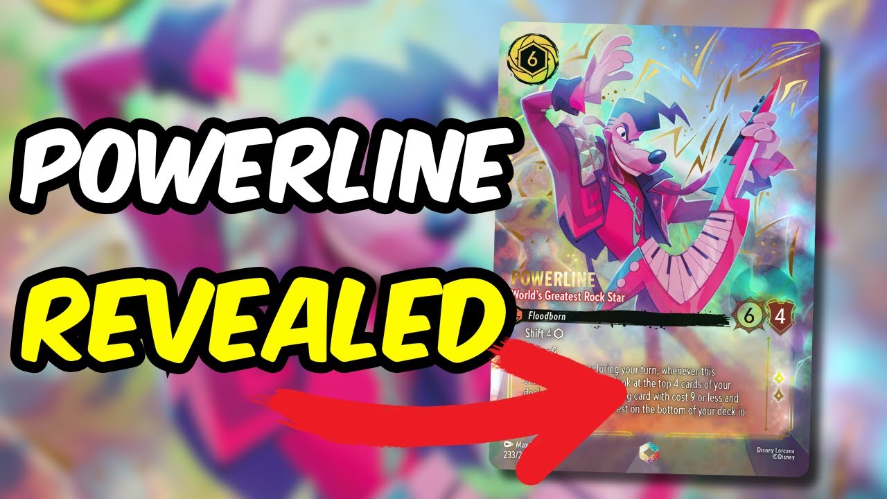 Powerline Revealed! New Card from Disney Lorcana NEWEST set Fabled ...