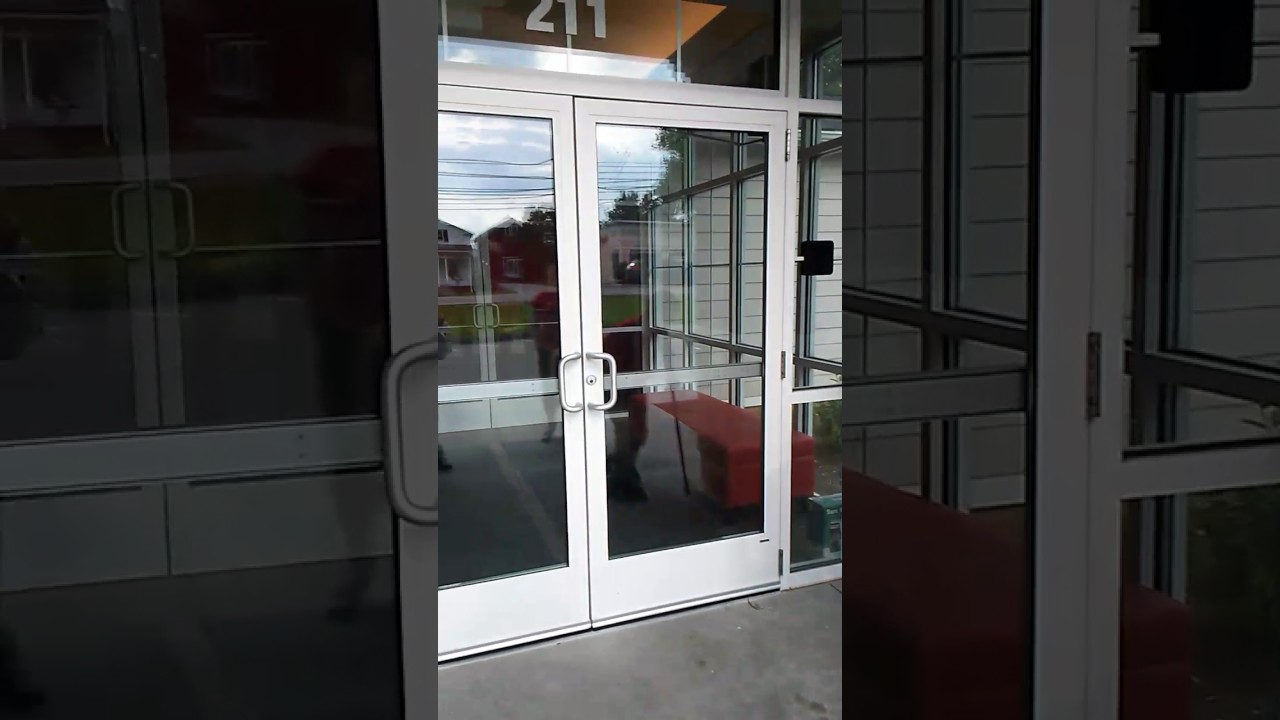Stanley automatic swing doors at Aurora School of Music Aurora Ohio ...