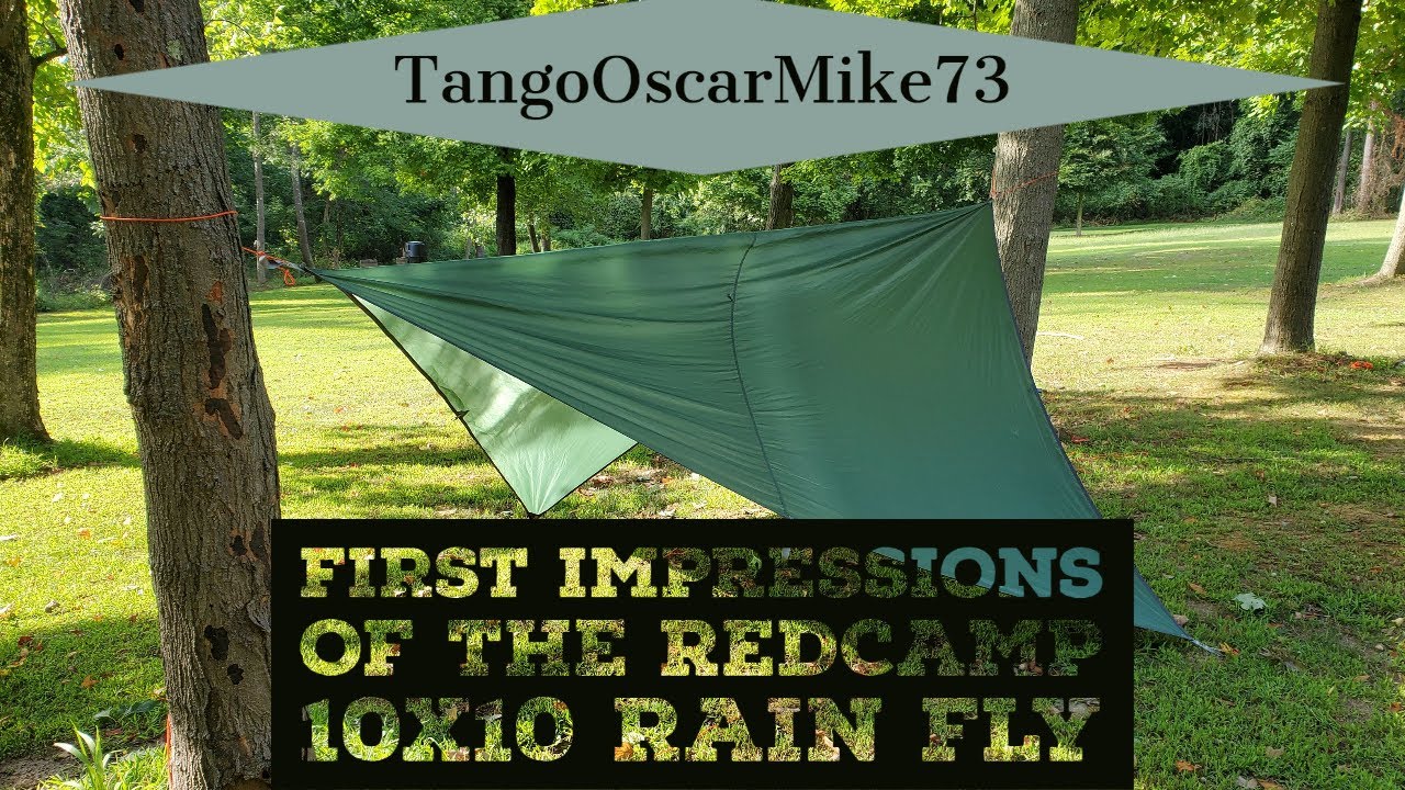 Keeping dry with a Redcamp Rain Fly - YouTube