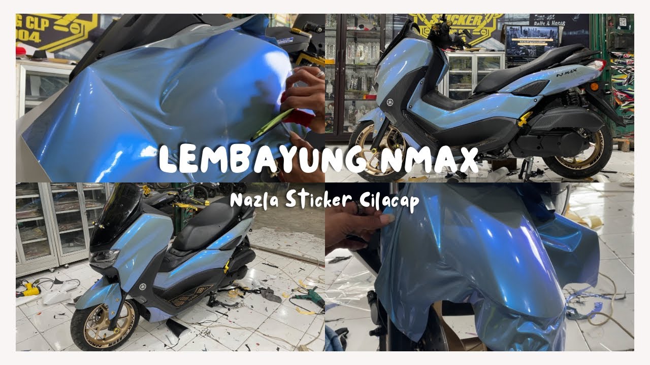 WRAPPING NMAX ABU ABU LEMBAYUNG BIRU - YouTube