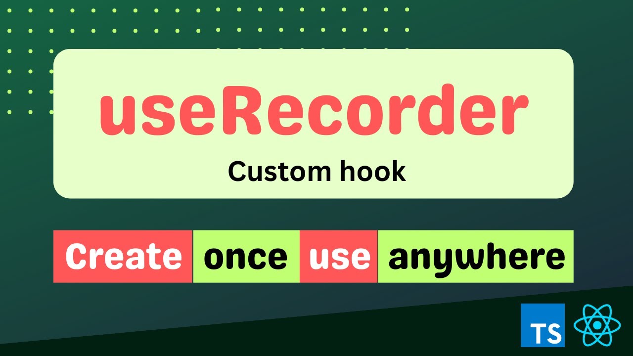Easy way to access your camera and mic in React app | custom hook - YouTube