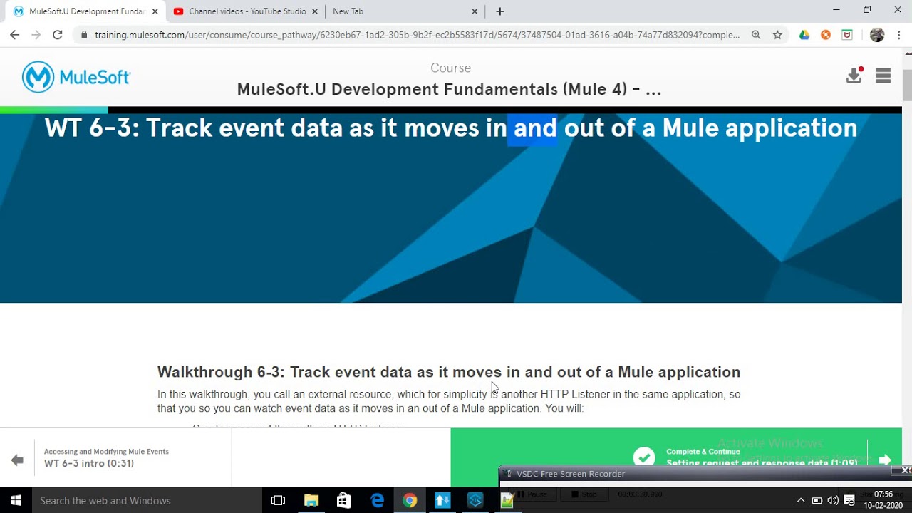 Mulesoft Wt 6 3 Track Event Data As It Moves In And Out Of A Mule Application Youtube