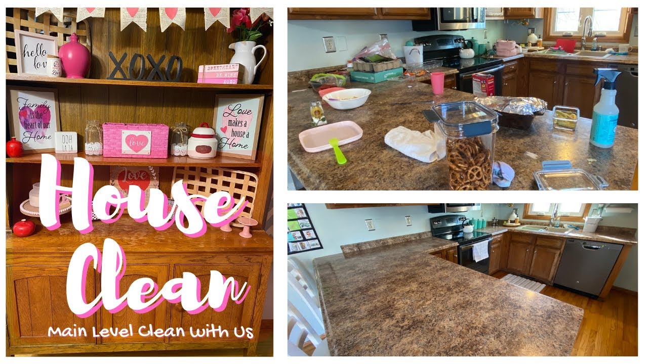 House Clean with Us: MAIN LEVEL//KITCHEN//LIVING ROOM//BATHROOM ...