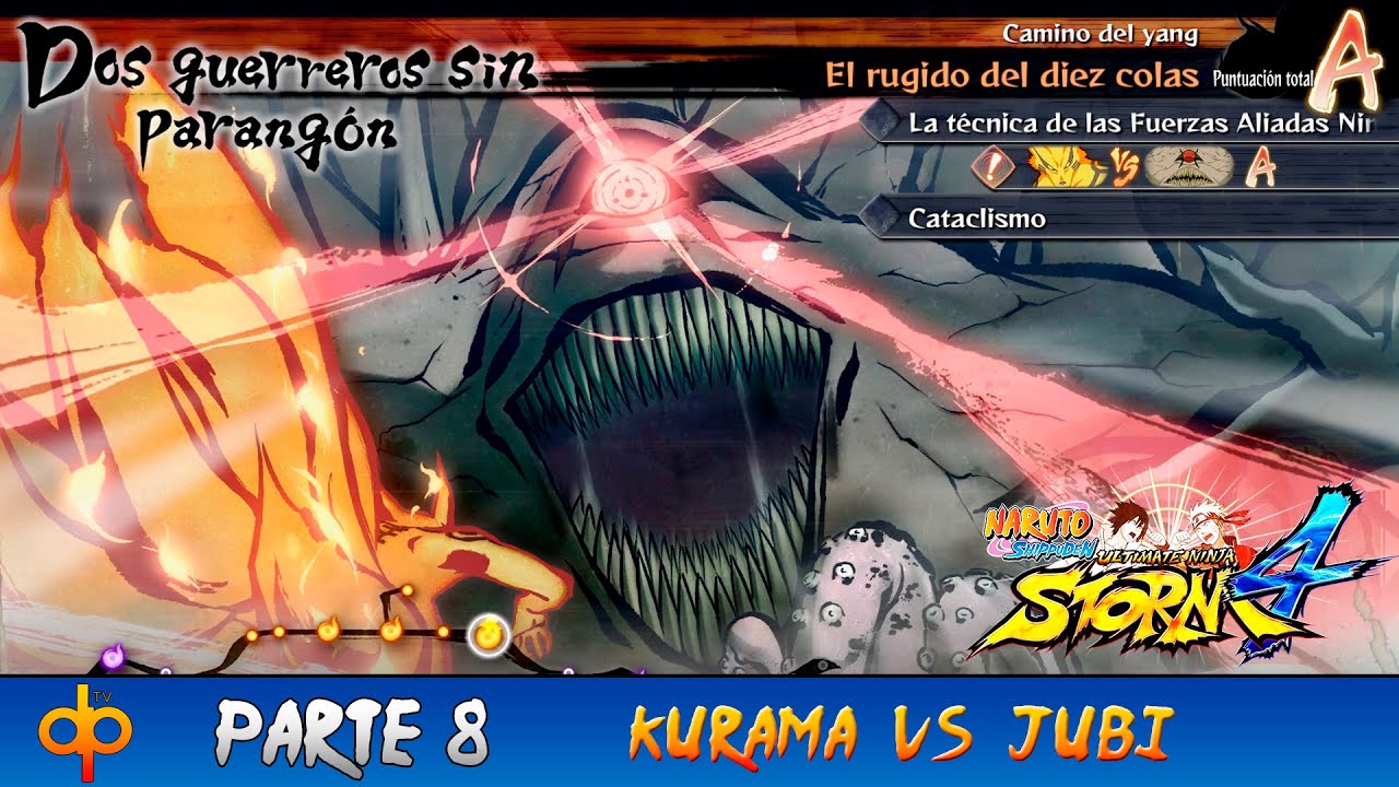 Naruto Shippuden Ultimate Ninja Storm 4 Parte 8 Español | Kurama vs ...