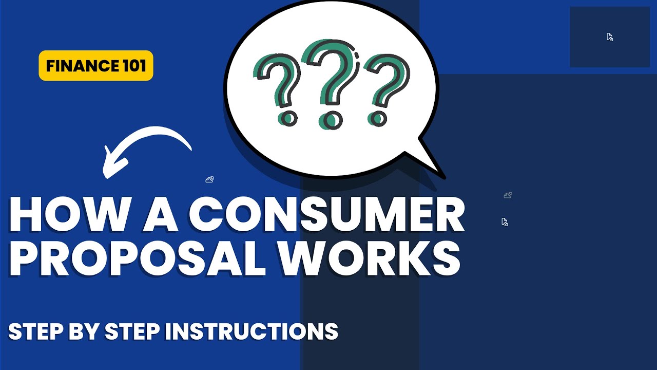 Avoid Bankruptcy: Learn How to File a Consumer Proposal in Canada - YouTube
