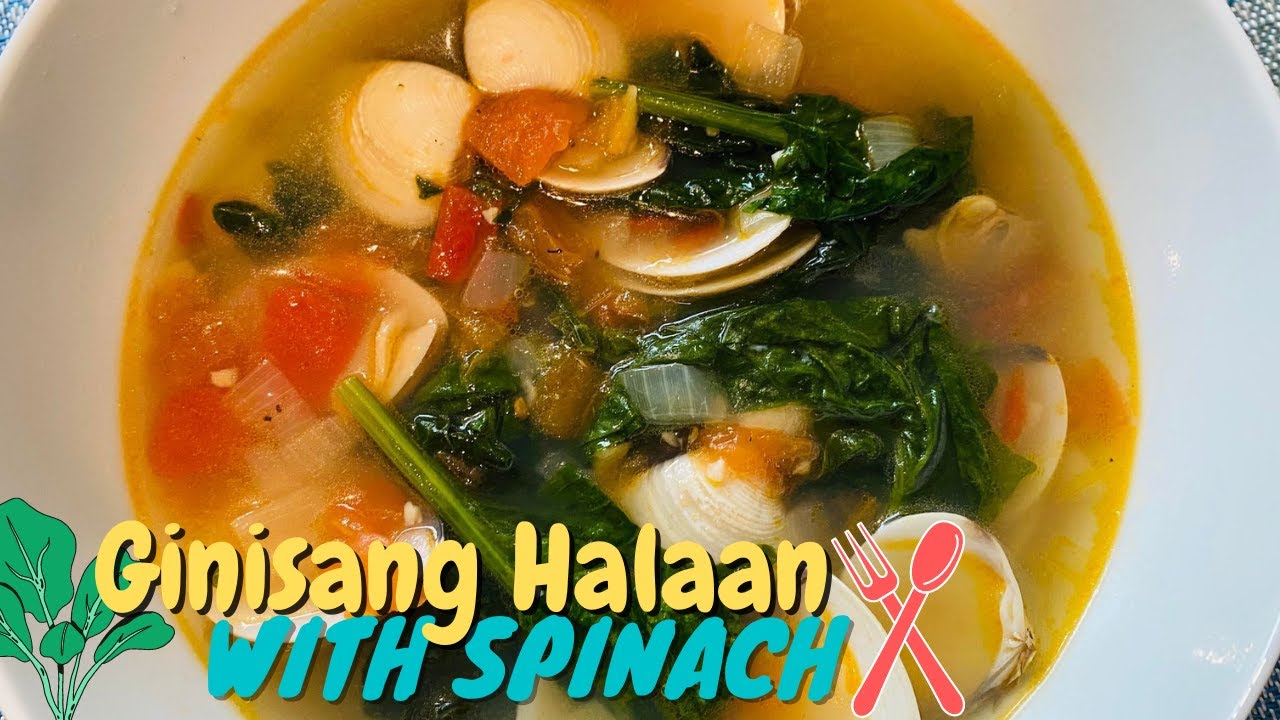 TRY MY GINISANG HALAAN WITH SPINACH 🙂 - YouTube