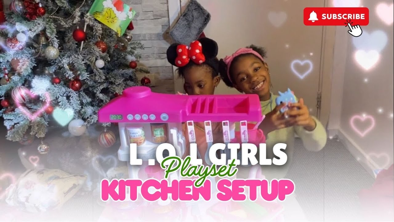 10mins satisfying unboxing mini kitchen Set Up with LOL girls A Playset ...