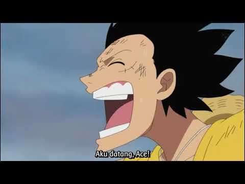 Moment luffy menghajar garp di marineford Luffy vs Garp Sub indo (One piece arc Marineford)