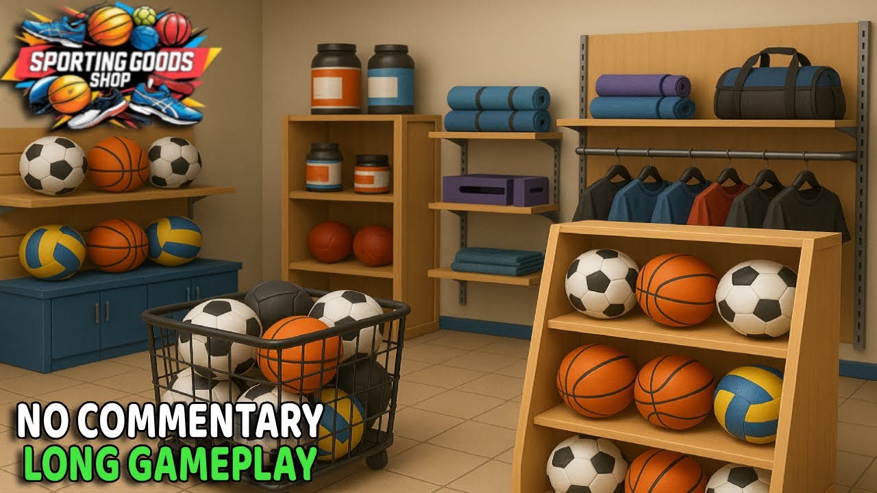 Sporting Goods Shop Simulator | no commentary long gameplay - YouTube