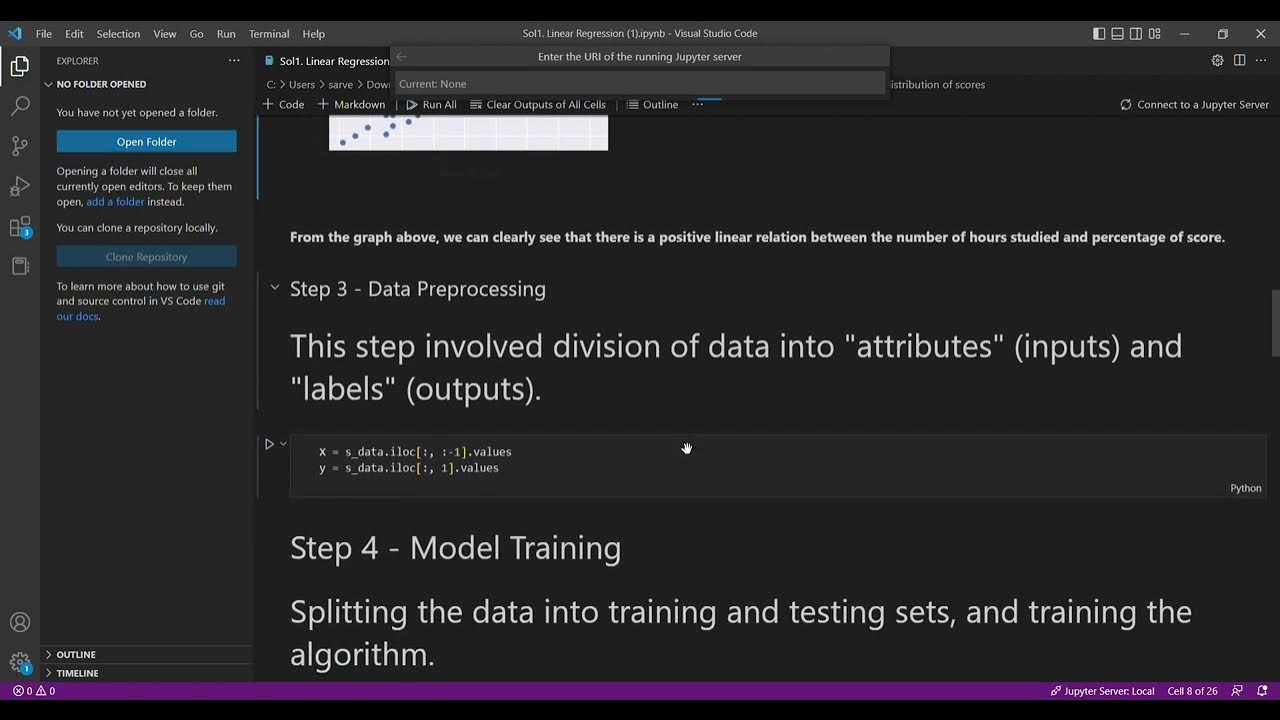 Task 1- Prediction using Supervised ML| Data science internship task at The Spark Foundation ...
