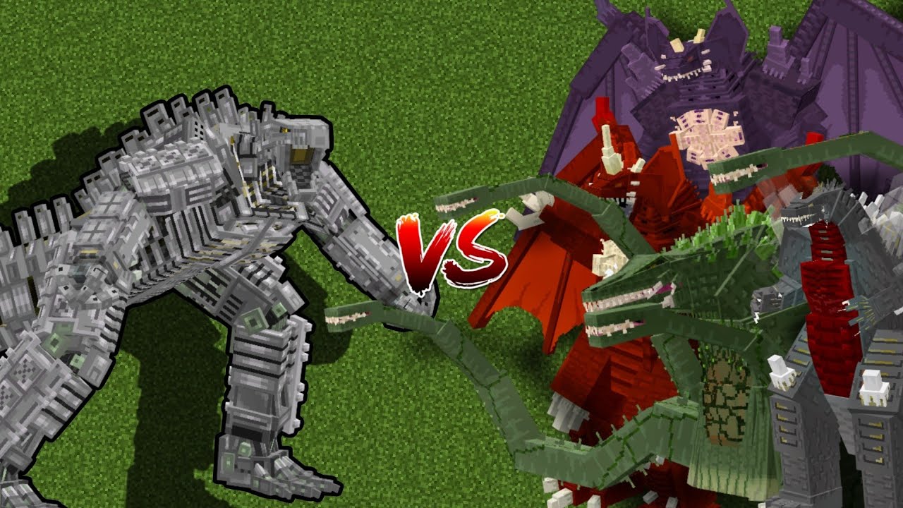Mecha-Godzilla VS Godzilla The Greatest Enemies MOD - Minecraft Kaiju ...