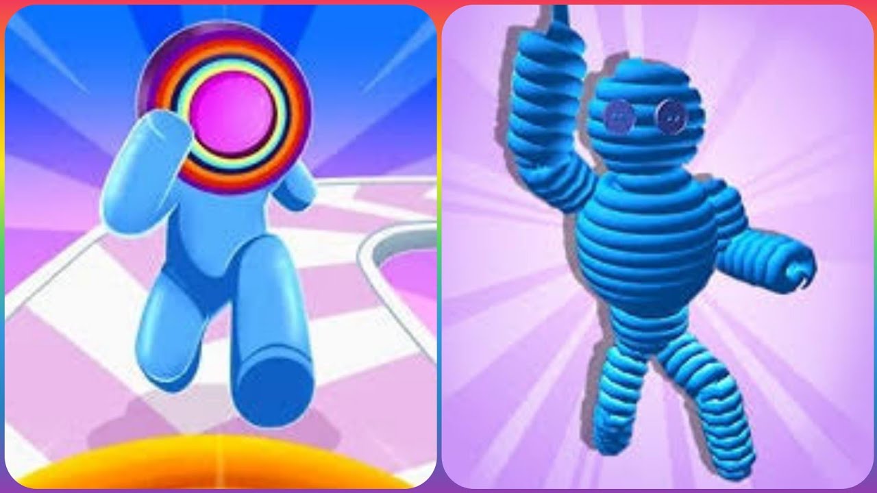 Rope Man Run 3D vs Layer Man Run 3D 🔴⚫️New Max Update Gameplay level ...