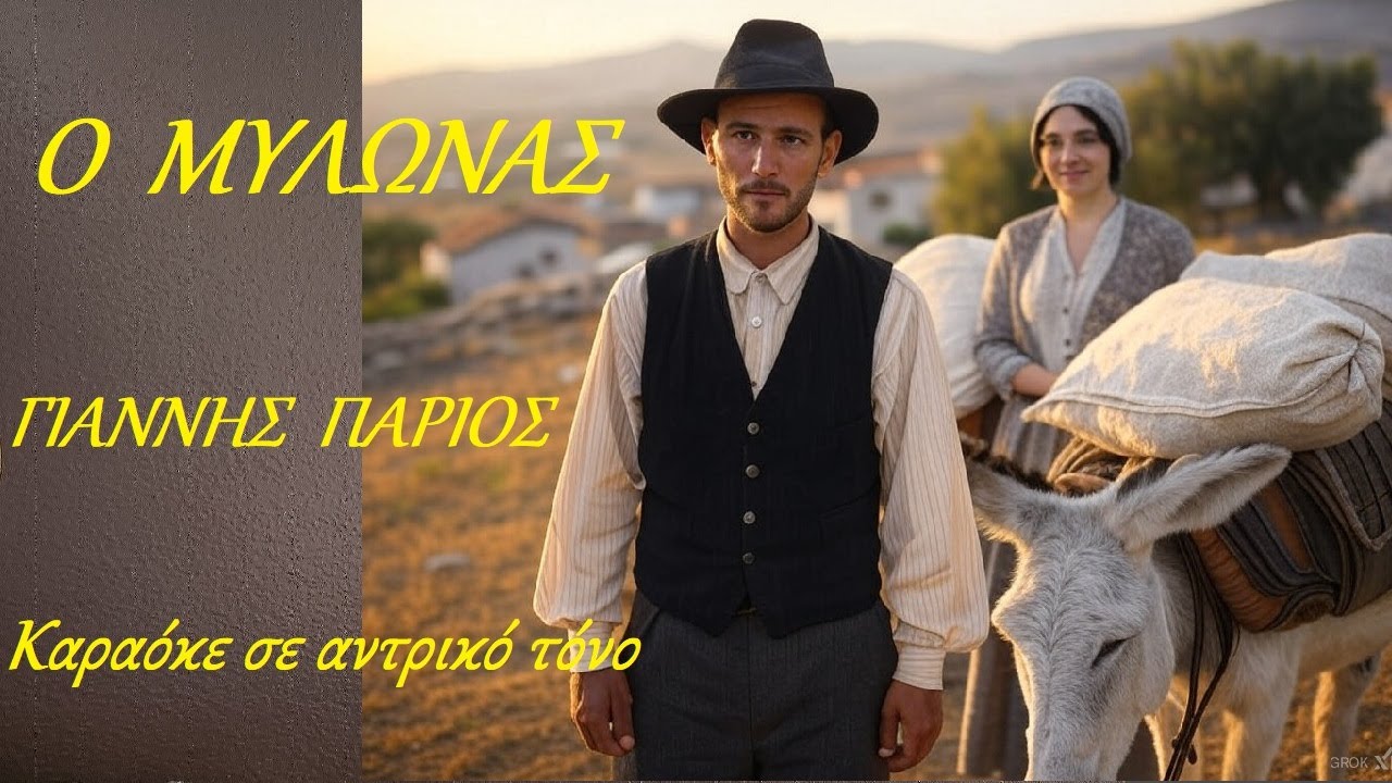 Ο ΜΥΛΩΝΑΣ - ΓΙΑΝΝΗΣ ΠΑΡΙΟΣ (ΦΑ) Καραόκε σε αντρικό τόνο - YouTube